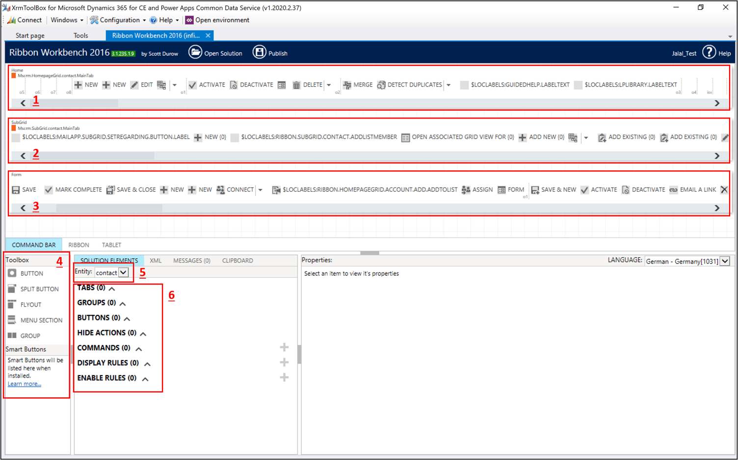 Microsoft Dynamics 365 Ribbon Workbench Buttons einblenden
