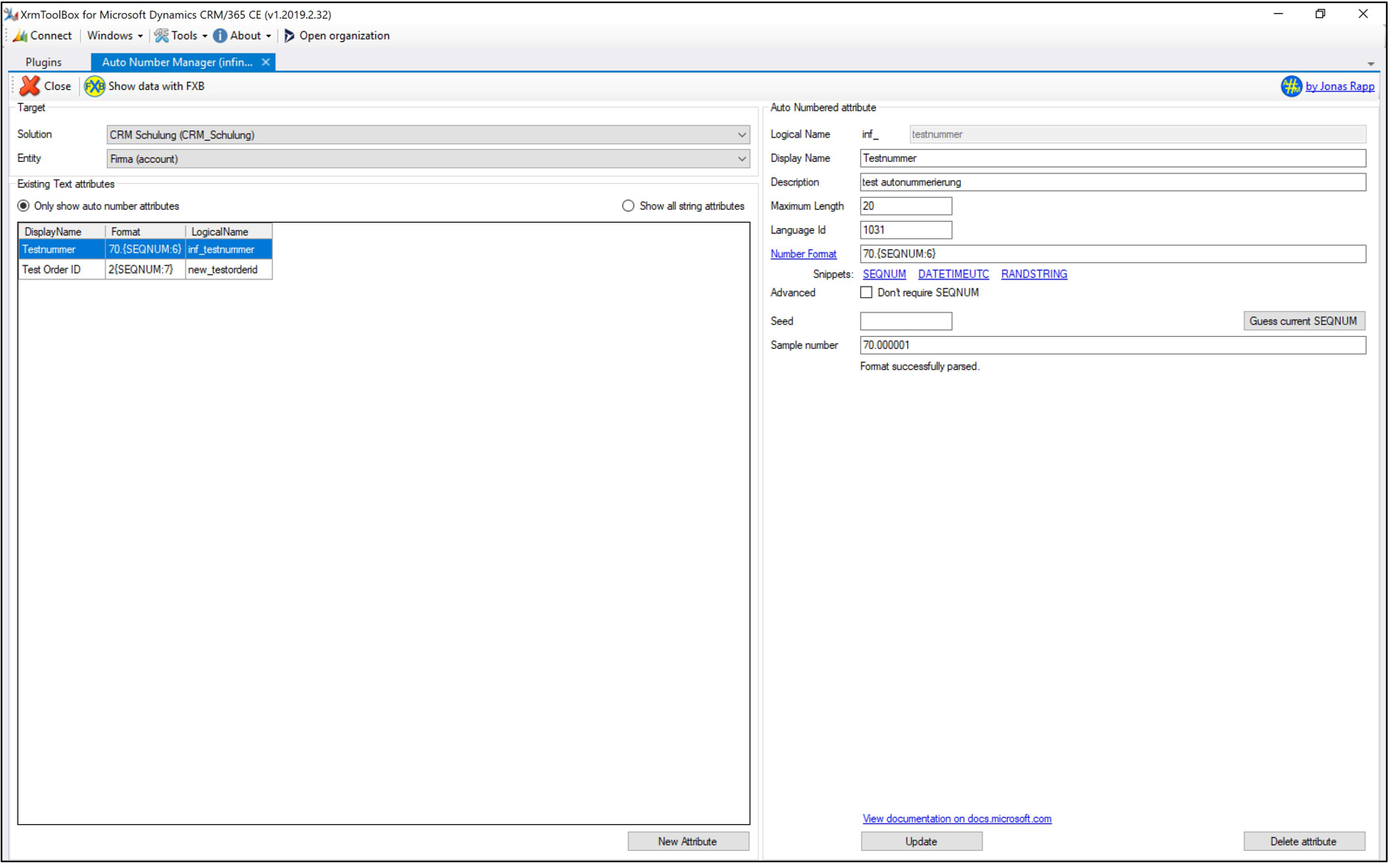 Microsoft Dynamics 365 Autonummerierung mit Auto Number Manager