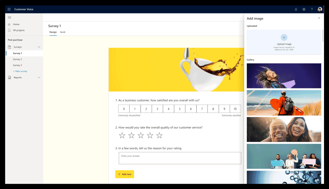 Feedback-Management Tool Microsoft Dynamics 365 Customer Voice