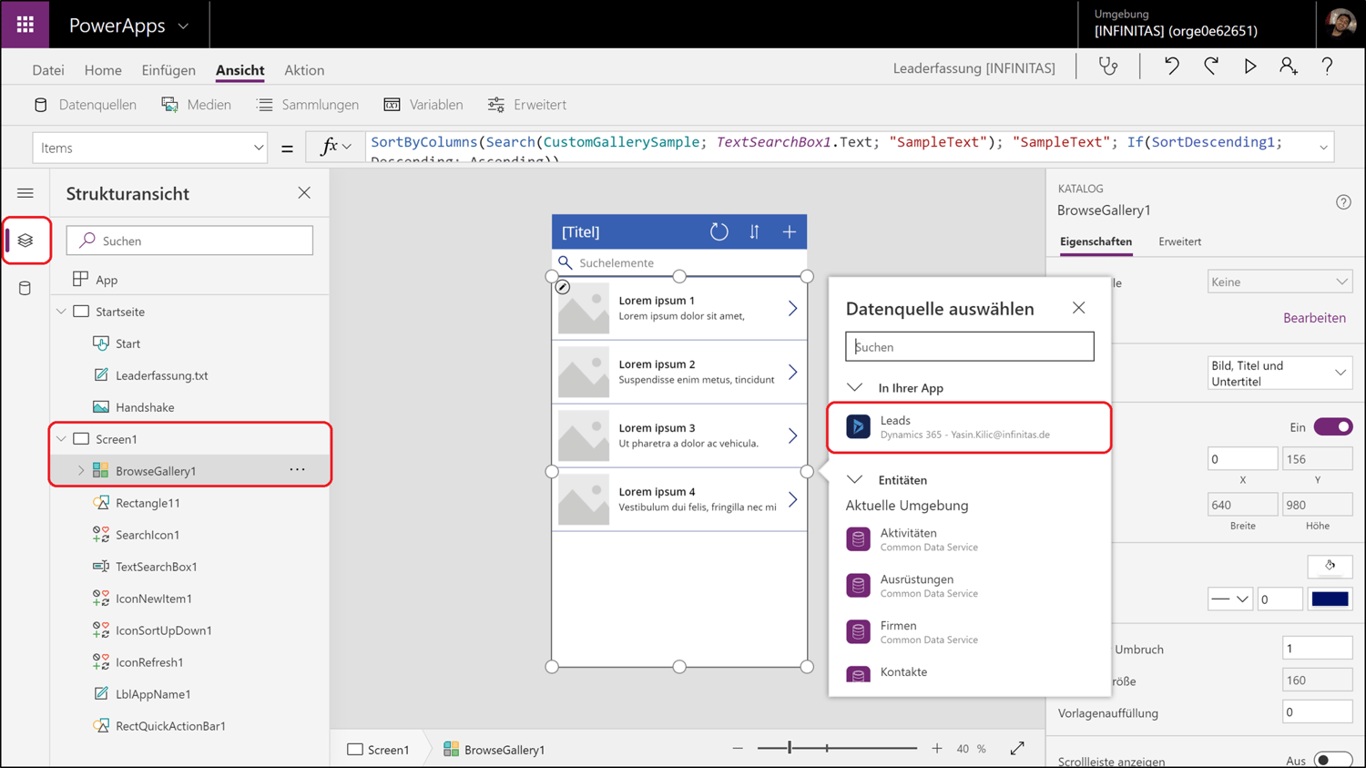 Teil 1: So erstellen Sie eine App mittels PowerApps von Microsoft.